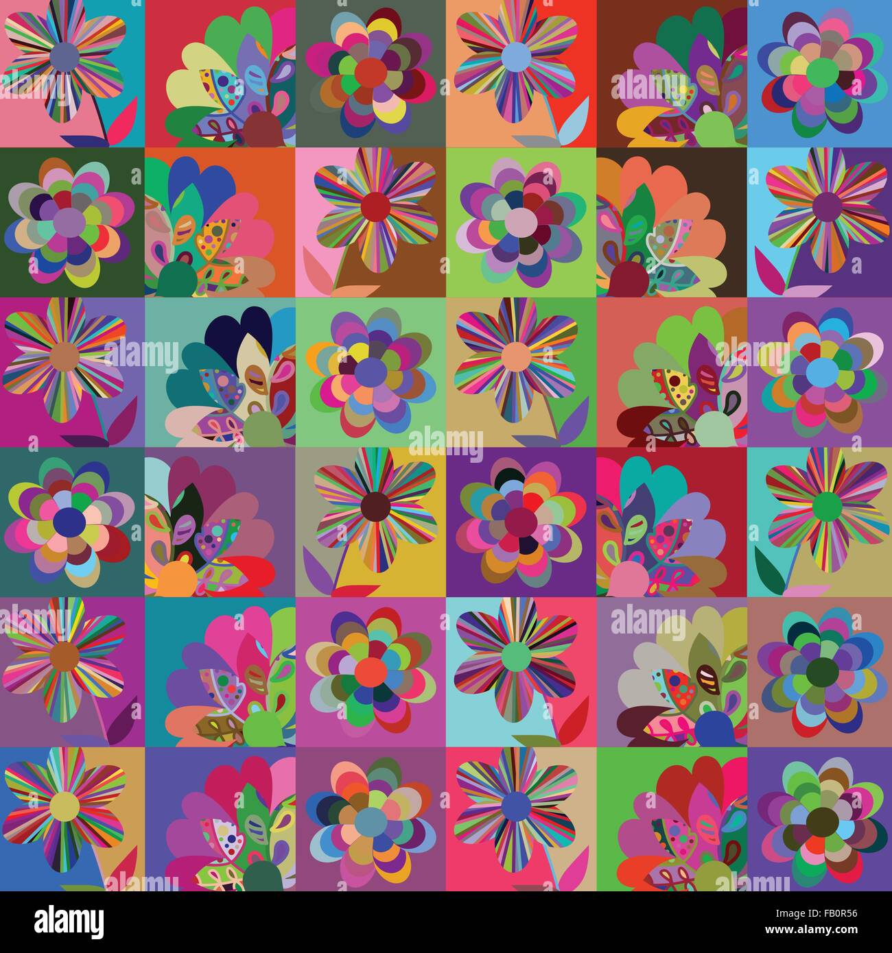 Fantasy abstract multicolor patchwork backdrop, vector image Stock ...