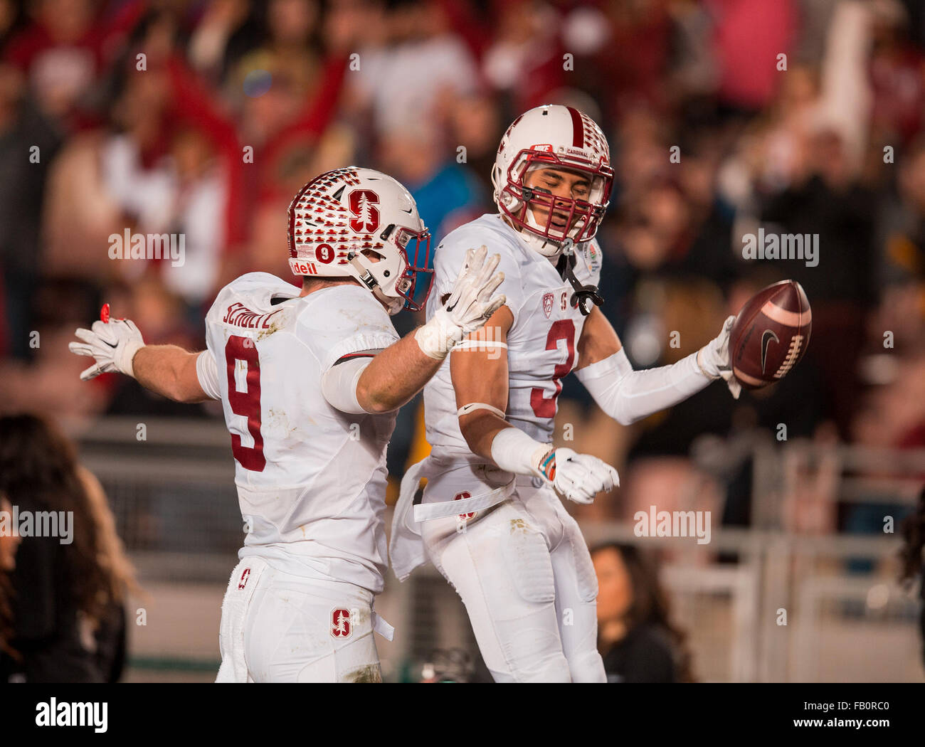 Pasadena, CA. 1st Jan, 2016. Stanford Cardinal wide receiver (3 ...