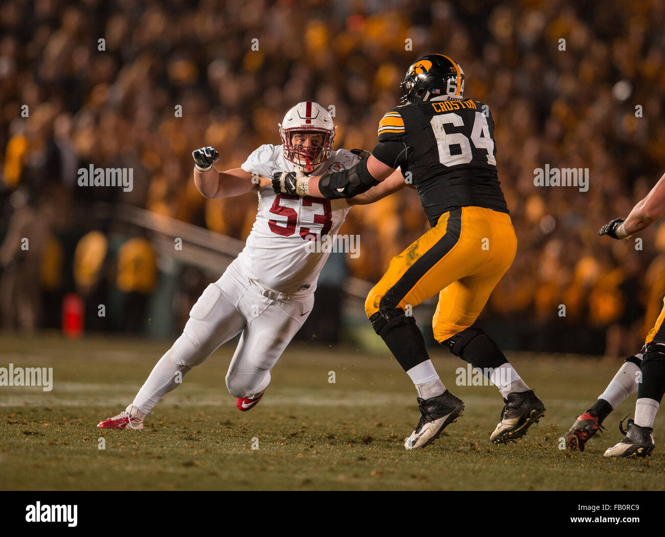 Pasadena, CA. 1st Jan, 2016. Stanford Cardinal defensive end (53 ...