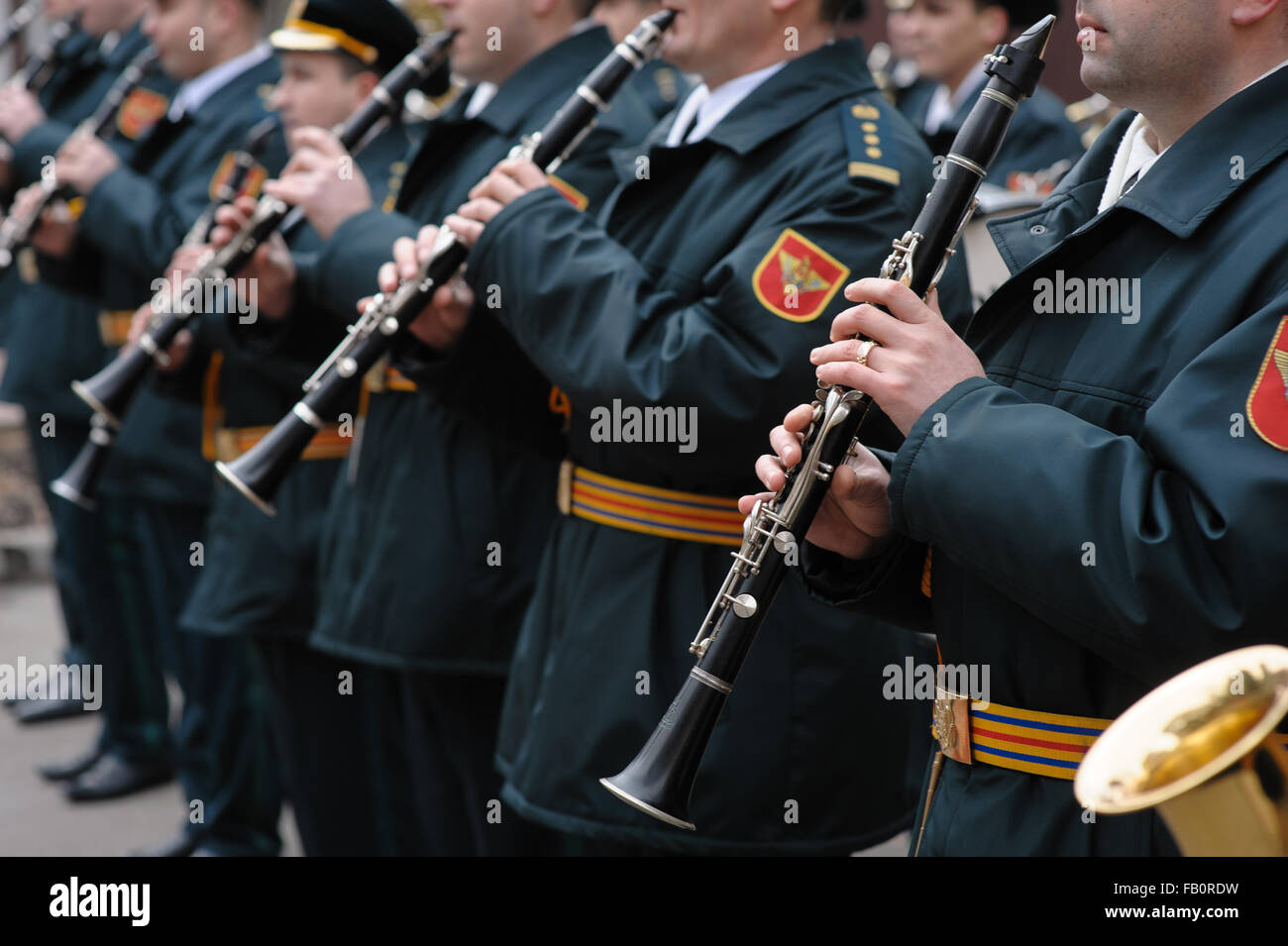 military orchestra fife Stock Photo - Alamy