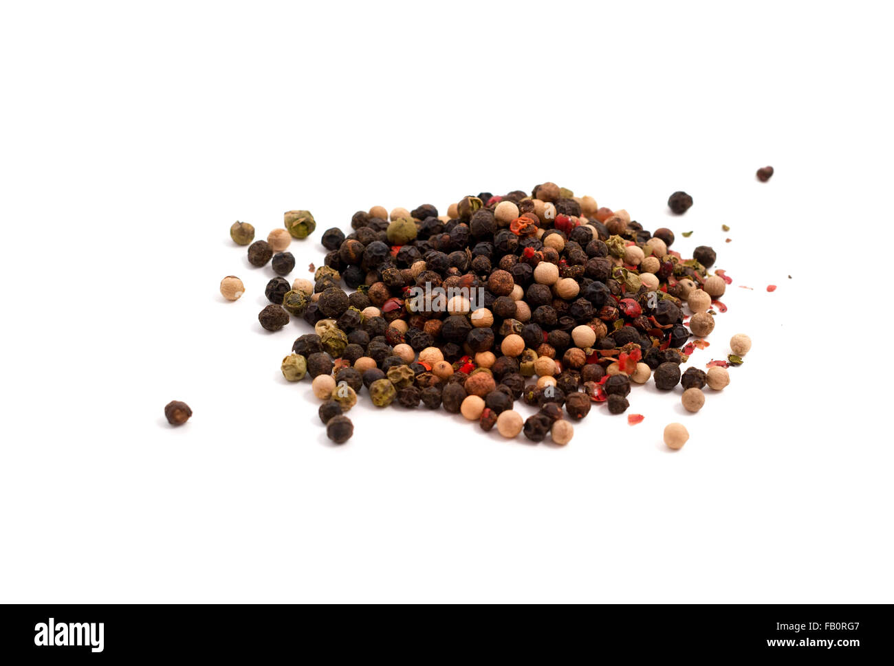 Color pepper mix, on white background Stock Photo - Alamy