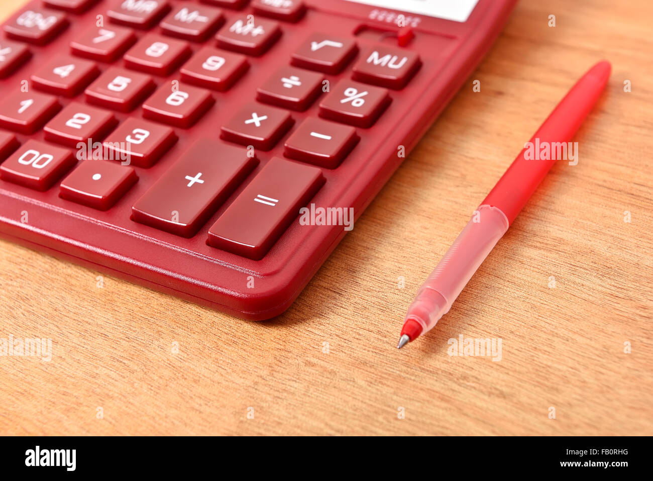 Number table and red pen hi-res stock photography and images - Alamy