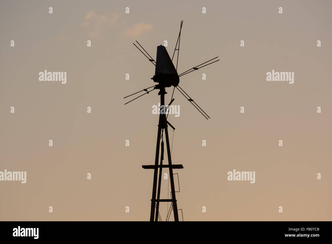 Classic Vintage Windmill Building Stock Photo - Alamy