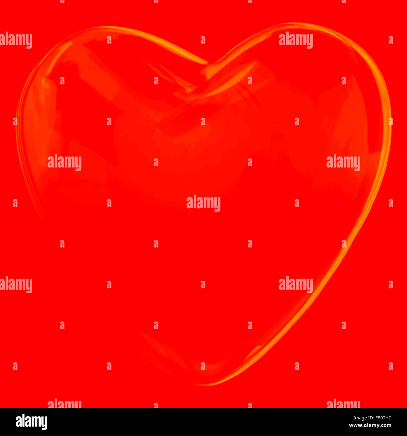 Big red-yellow heart Stock Photo - Alamy
