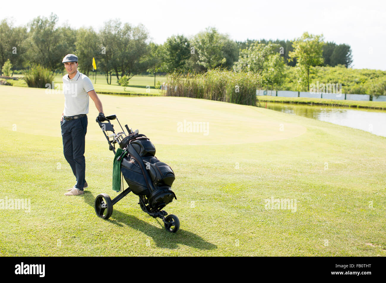 Playing golf golf course ball hi-res stock photography and images - Alamy