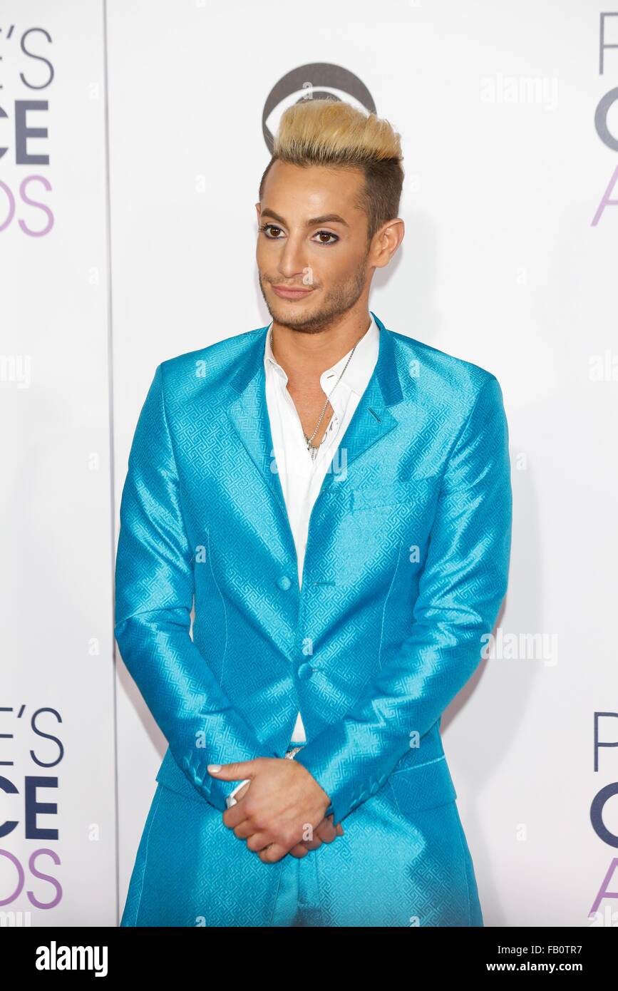 Los Angeles, USA. 7th January, 2016. Dancer Frankie Grande attends the ...
