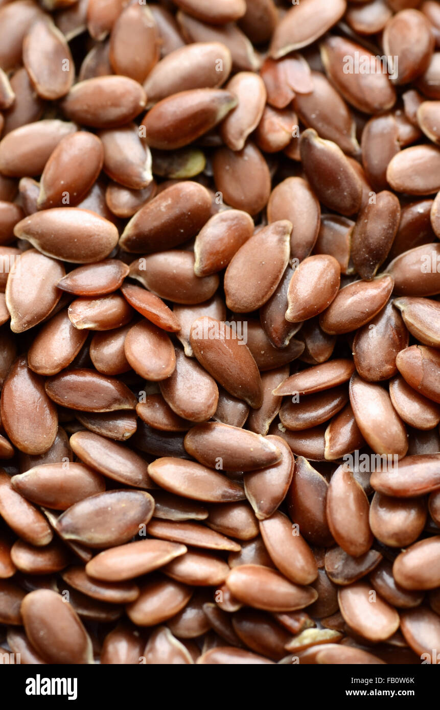 Close-up shot of Organic Linseed or Flax seed Stock Photo - Alamy
