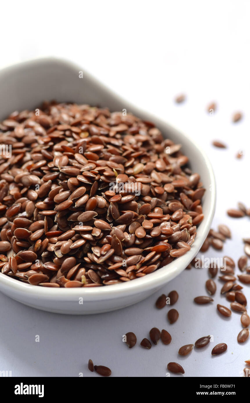 Close-up shot of Organic Linseed or Flax seed Stock Photo - Alamy