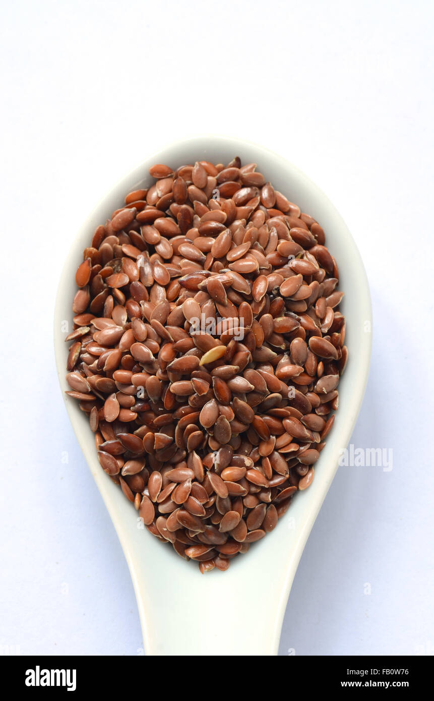 Close-up shot of Organic Linseed or Flax seed Stock Photo - Alamy