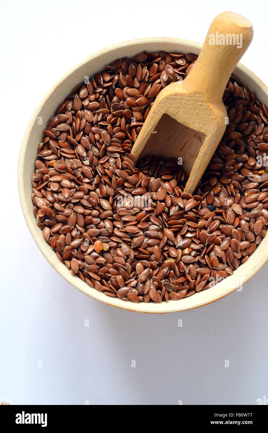 Close-up shot of Organic Linseed or Flax seed Stock Photo - Alamy