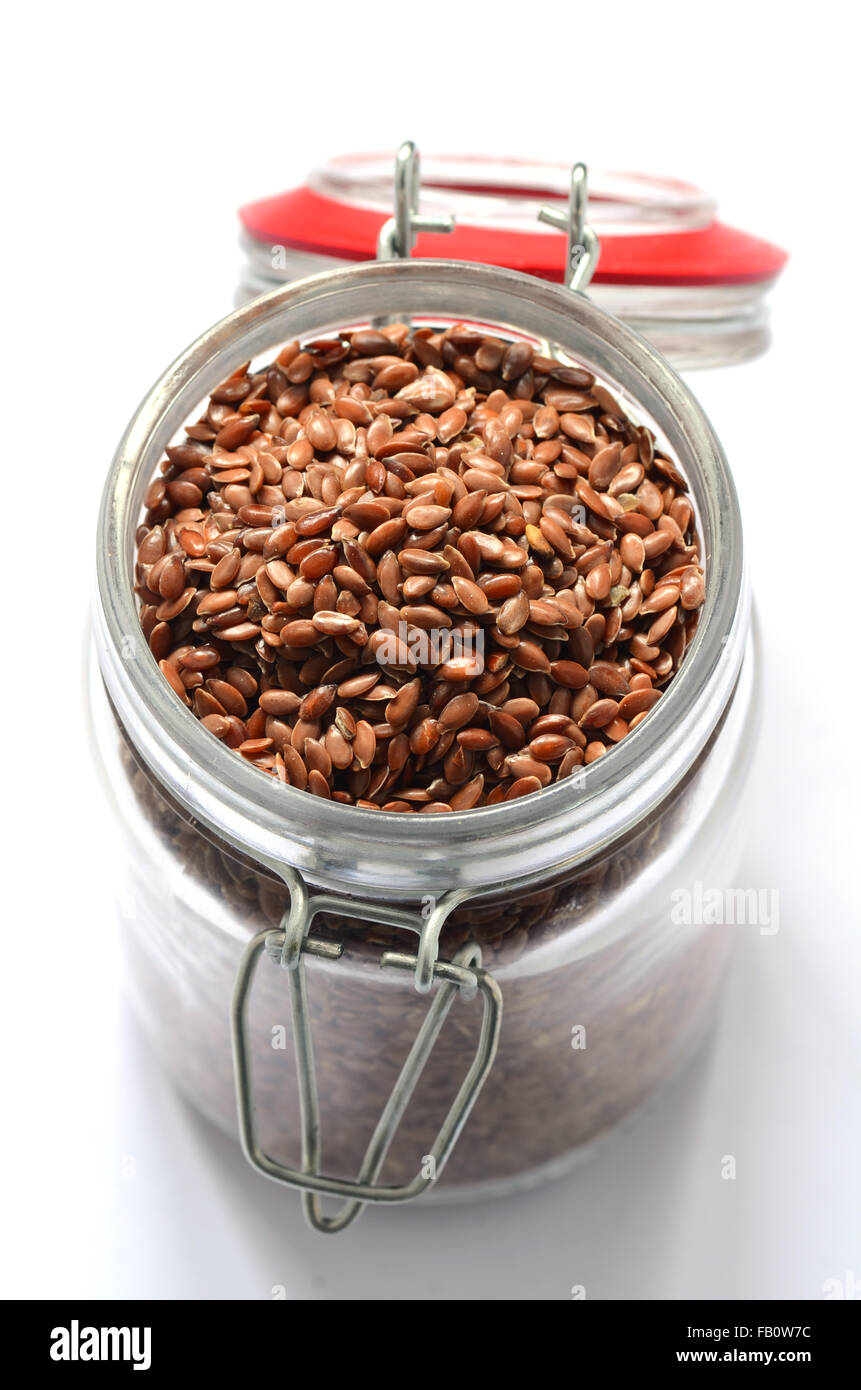 Close-up shot of Organic Linseed or Flax seed Stock Photo - Alamy