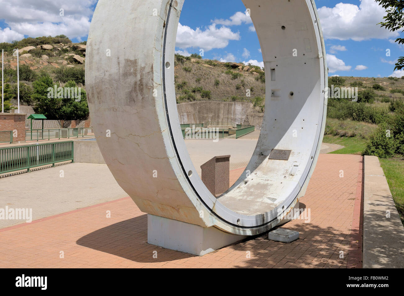 Sample tunnel lining at Ash River outfall near Clarens, South Africa ...
