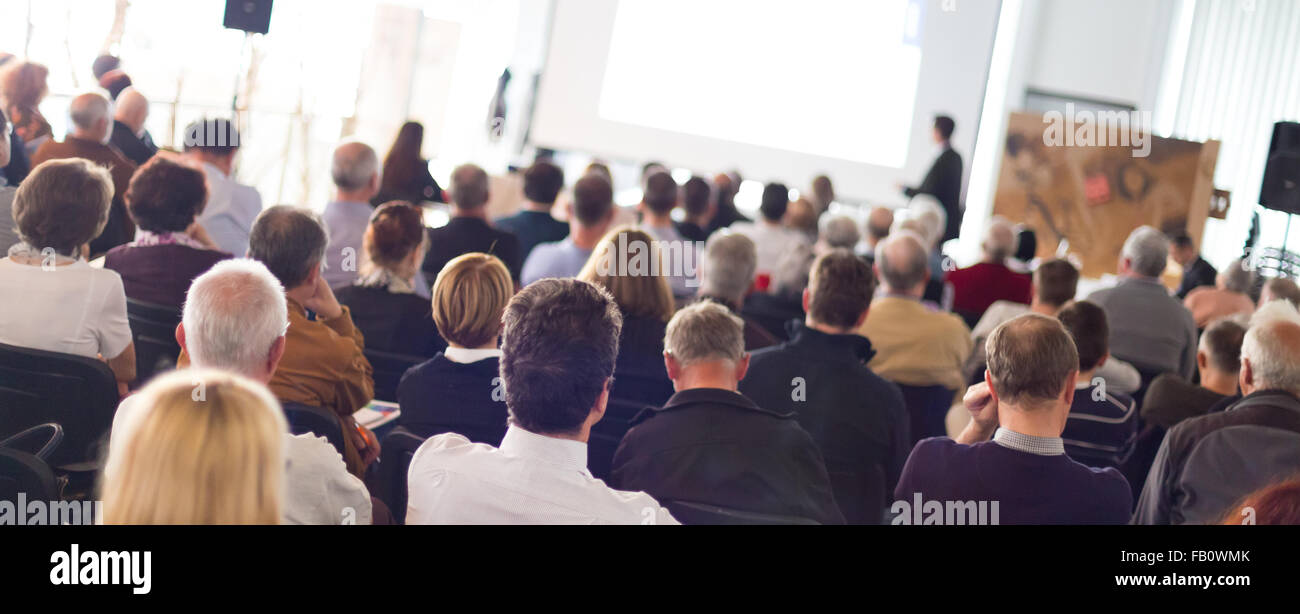 Audience in the lecture hall Stock Photo - Alamy