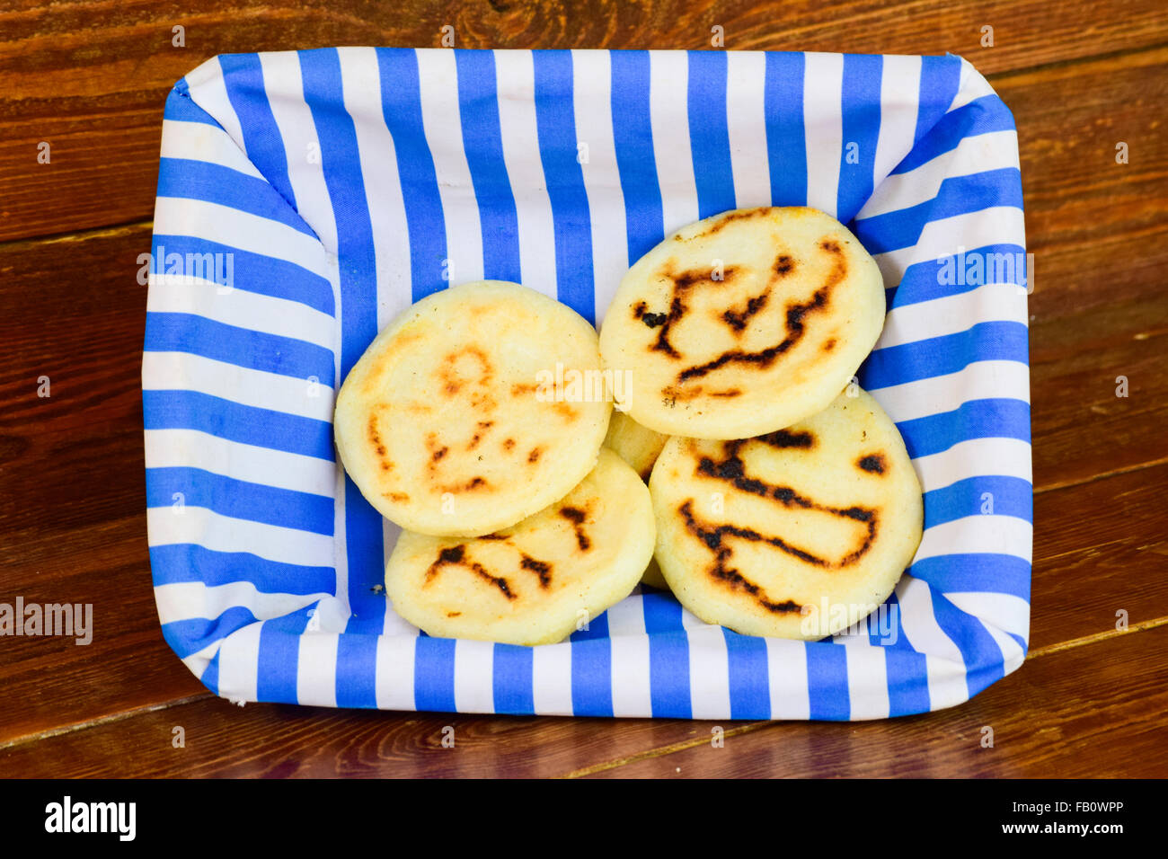 Arepa stuffed shredded meat hi-res stock photography and images - Alamy