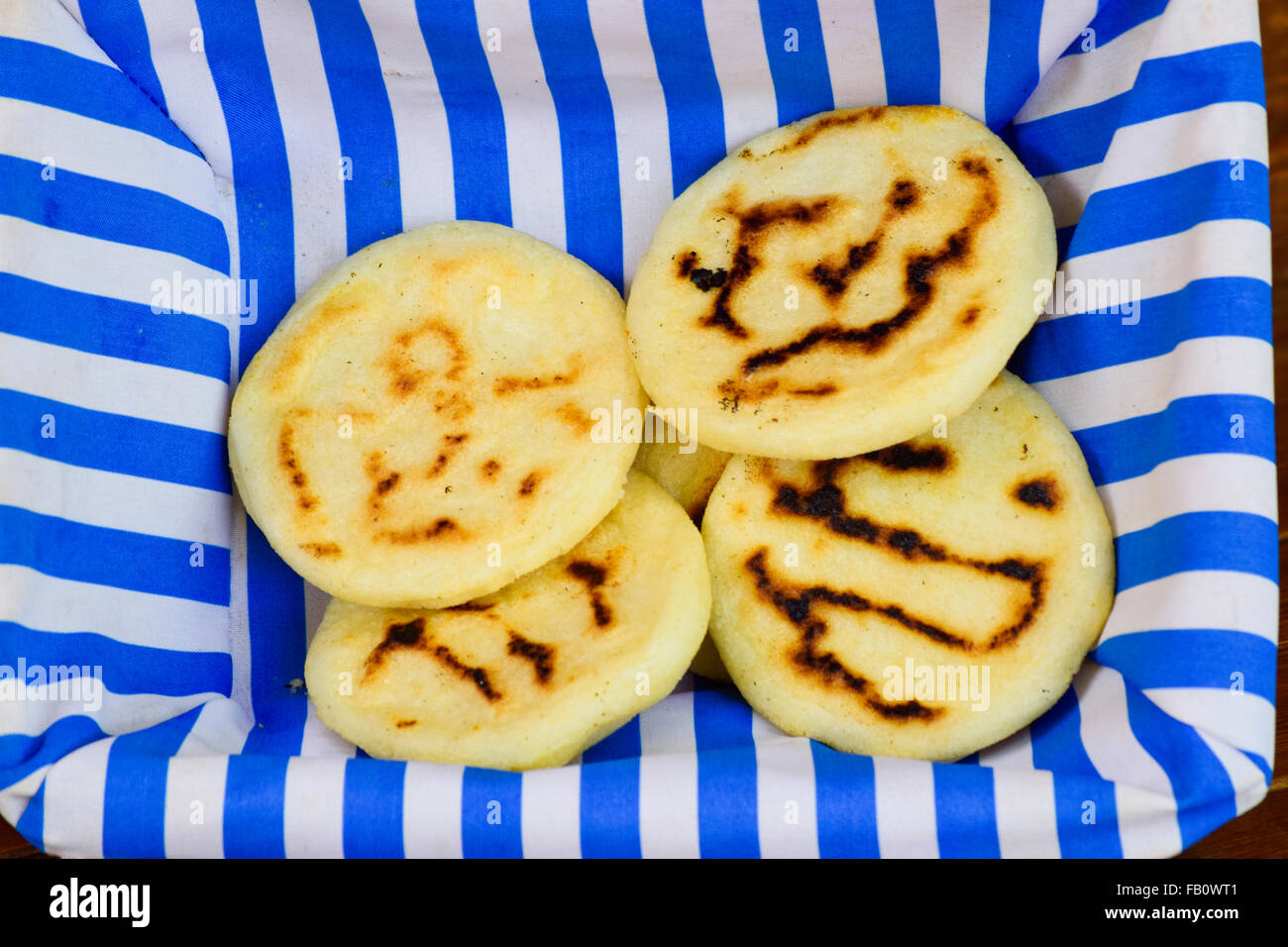 Arepa stuffed shredded meat hi-res stock photography and images - Alamy