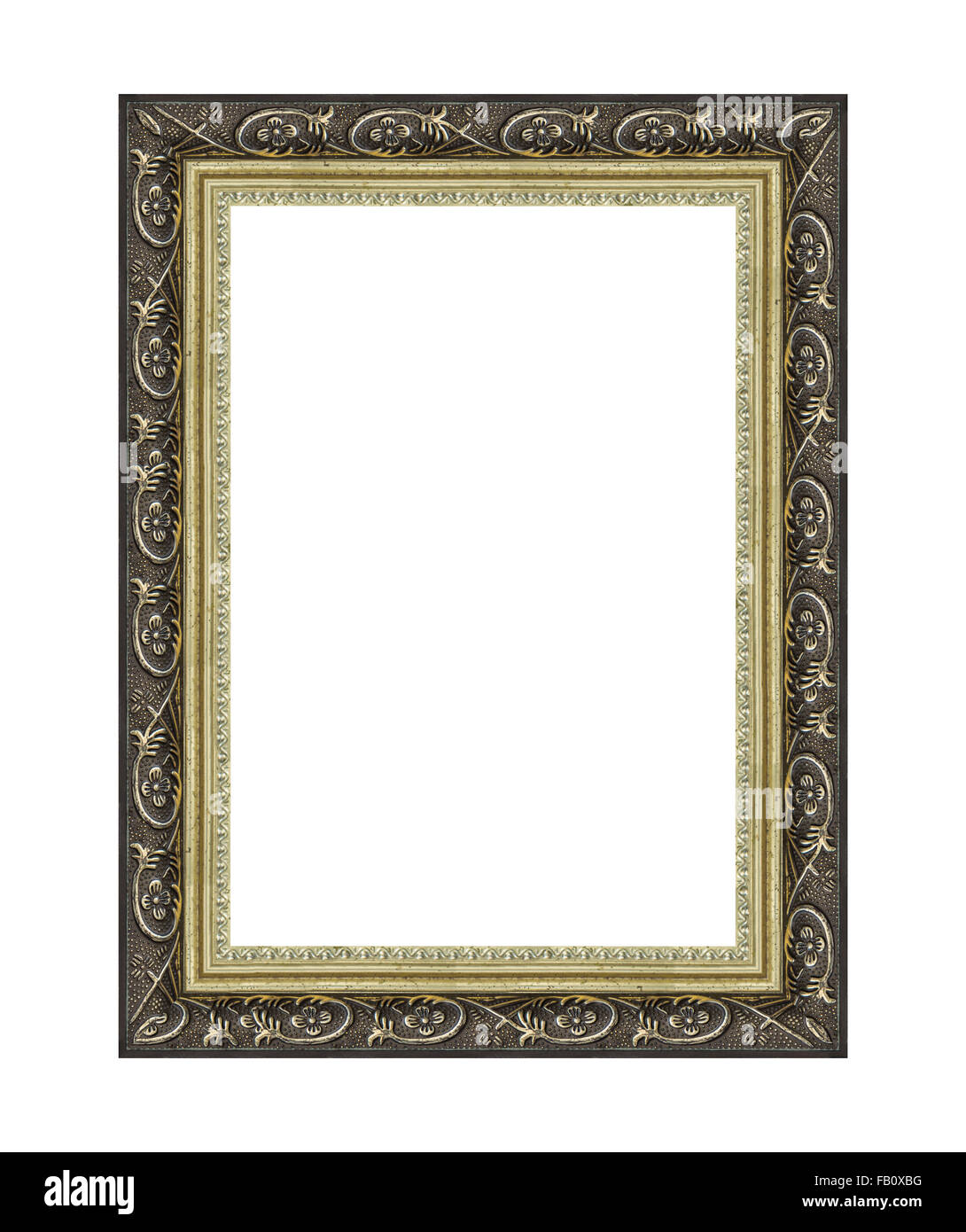 Picture frame isolated on white Stock Photo - Alamy