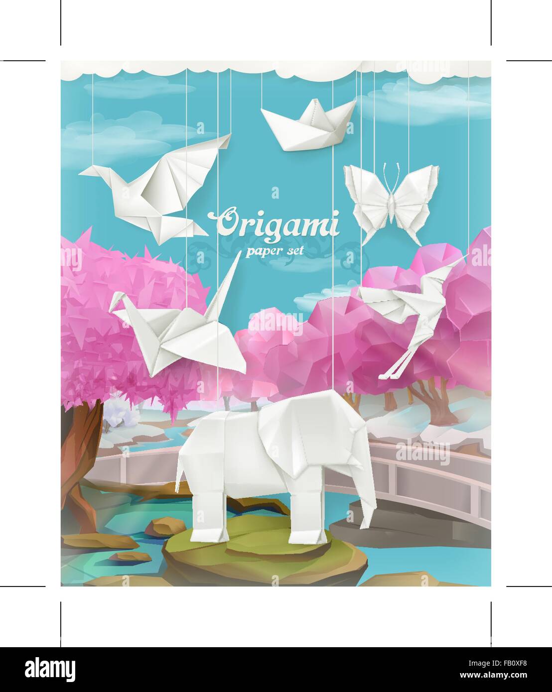 Pink low poly background Cut Out Stock Images & Pictures - Alamy