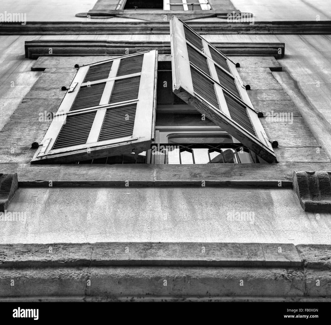 Traditional lebanese architecture Black and White Stock Photos & Images ...