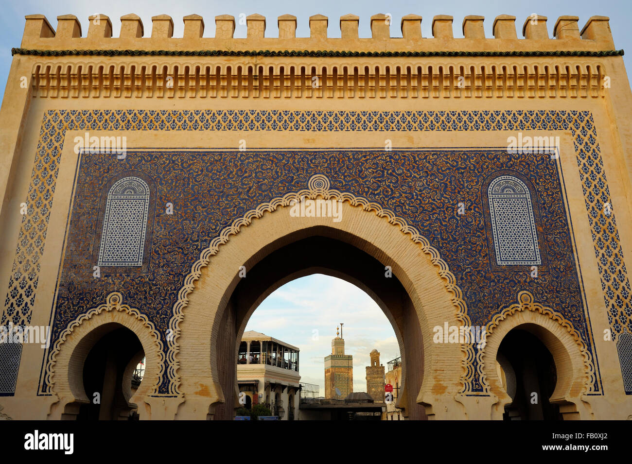 Bab Boujloud, Fes el Bali, Fes, Fes-Boulemane, Morocco Stock Photo - Alamy