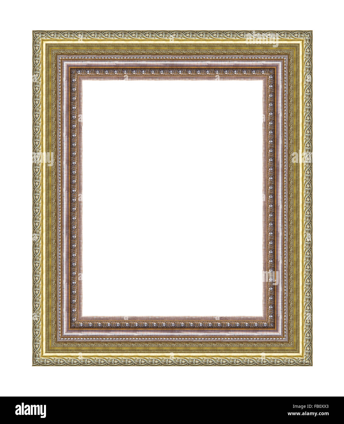 Picture frame isolated on white Stock Photo - Alamy