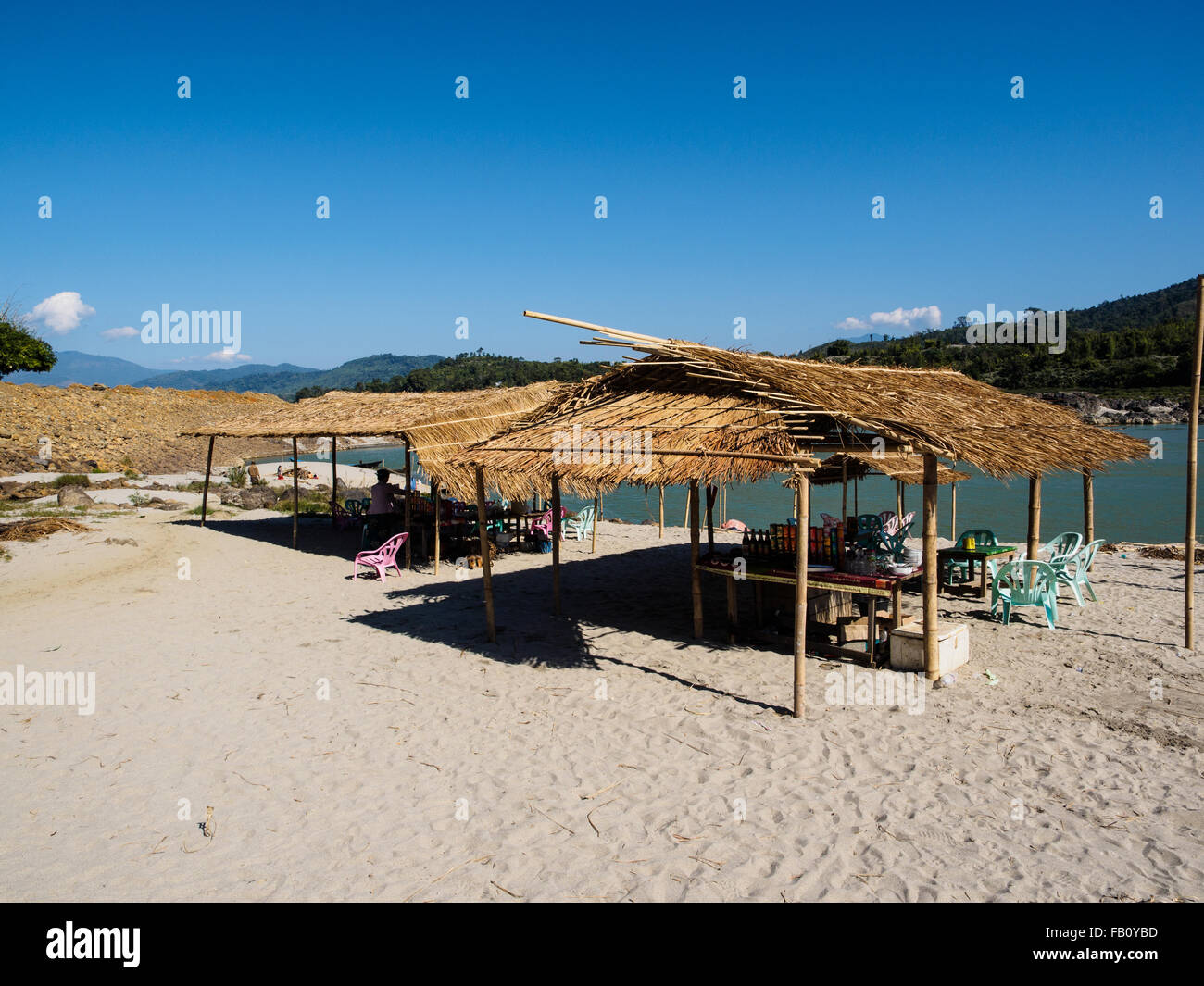View at Myitsone, the confluence of N'mai and Mali rivers Stock Photo ...
