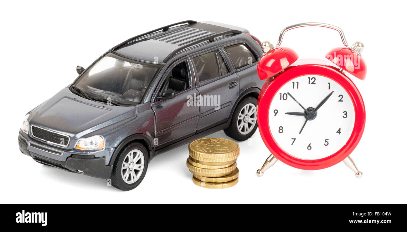 Car clock Cut Out Stock Images & Pictures - Alamy