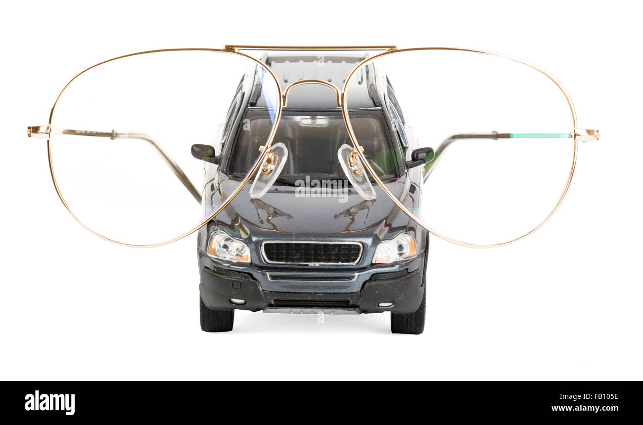 Car with eyeglasses Stock Photo - Alamy