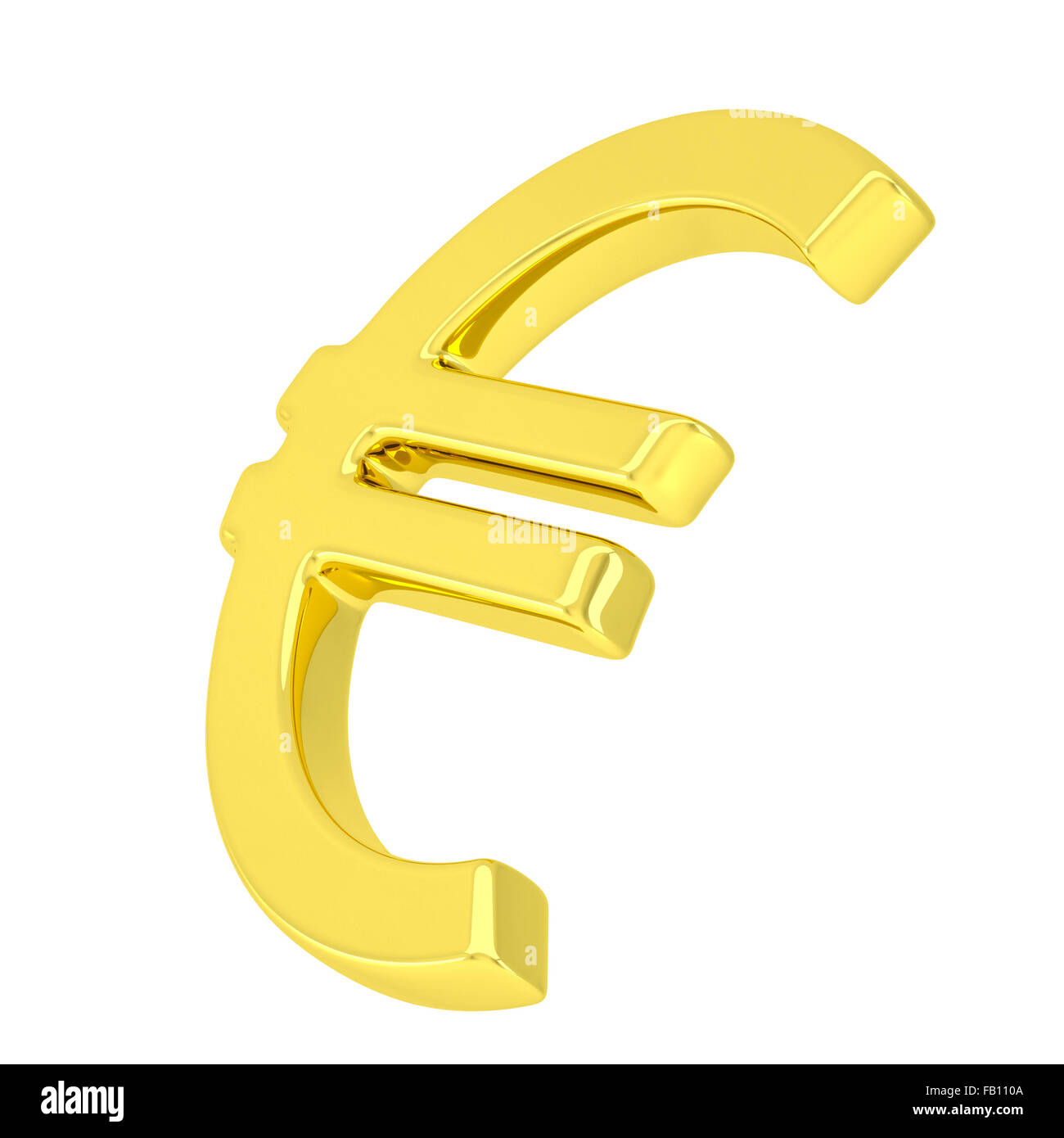 Golden euro sign Stock Photo - Alamy