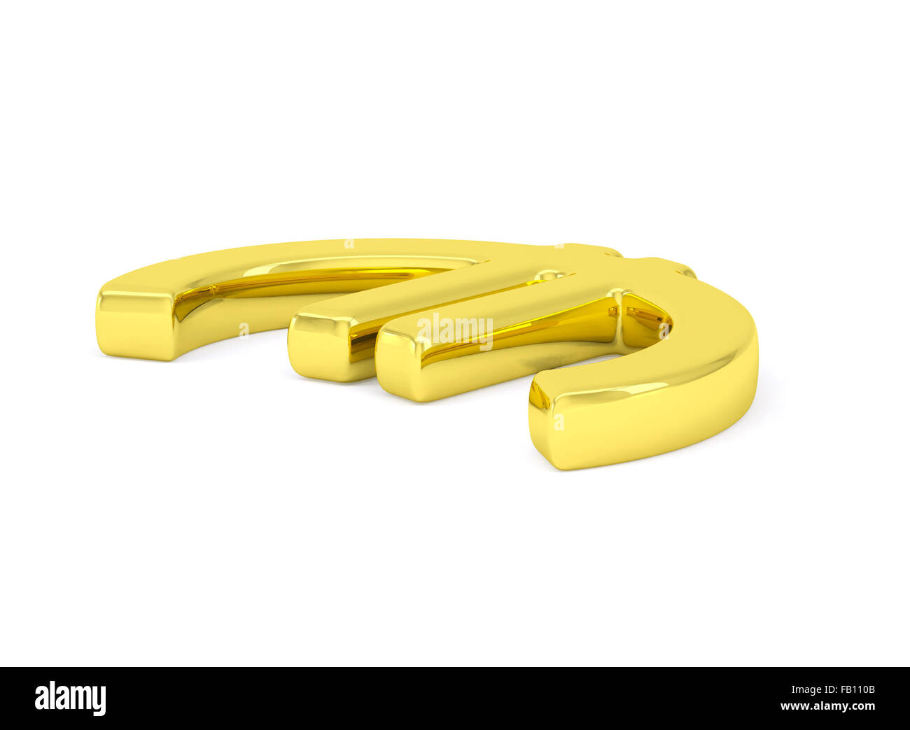 Golden euro sign Stock Photo - Alamy