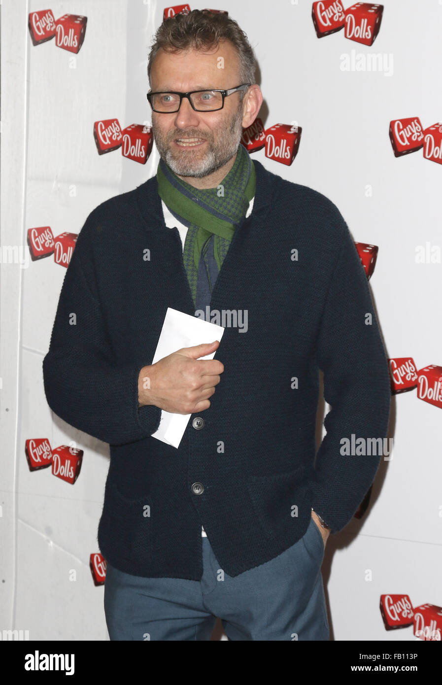 London, UK. Hugh Dennis at Guys & Dolls - Press Night, at The Savoy ...