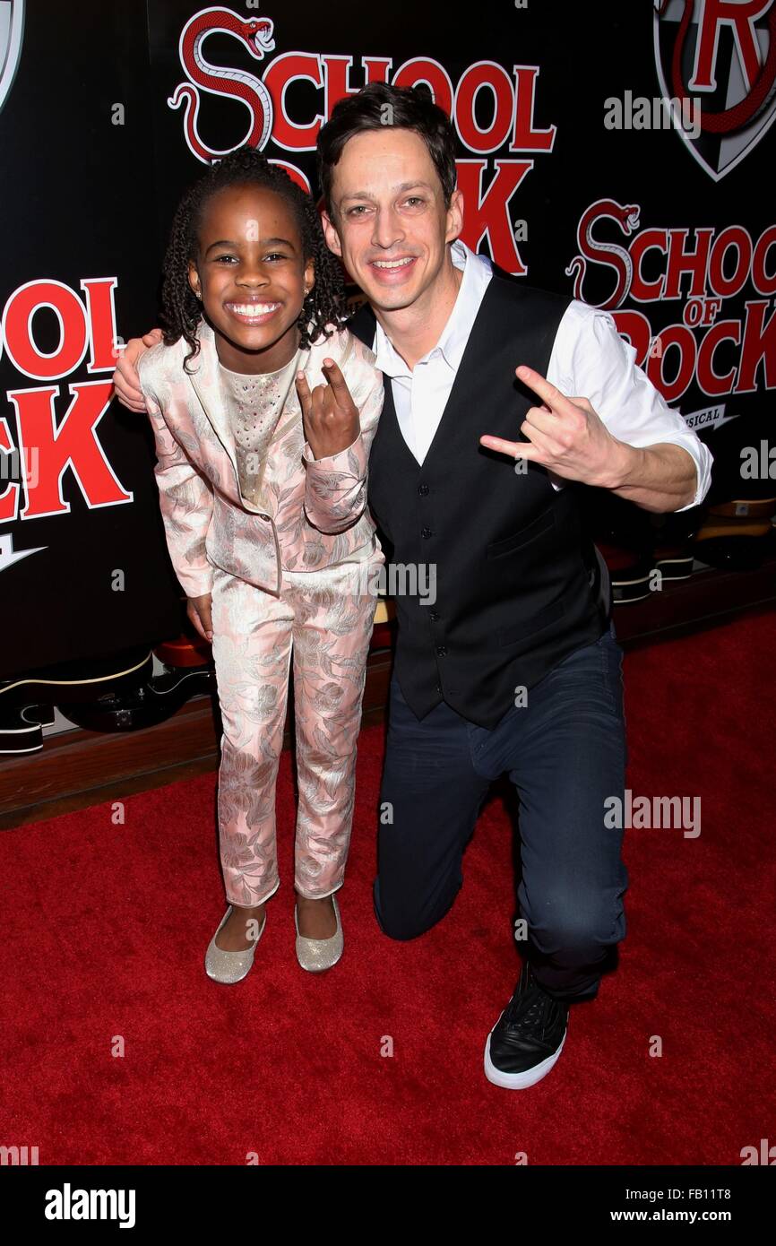 Opening night party for Broadway musical School of Rock at the Hard ...