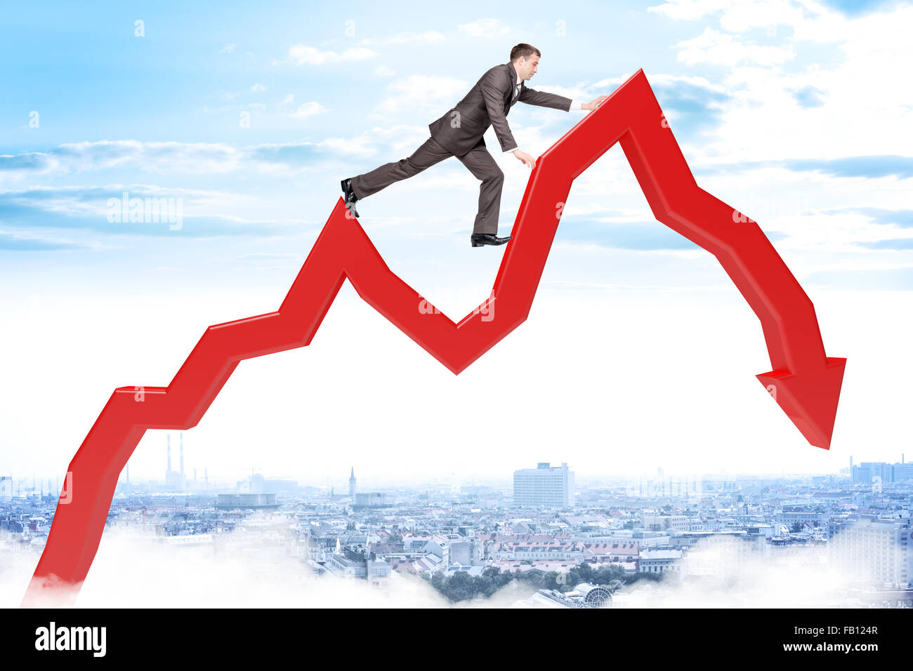 Uphill arrow hi-res stock photography and images - Alamy