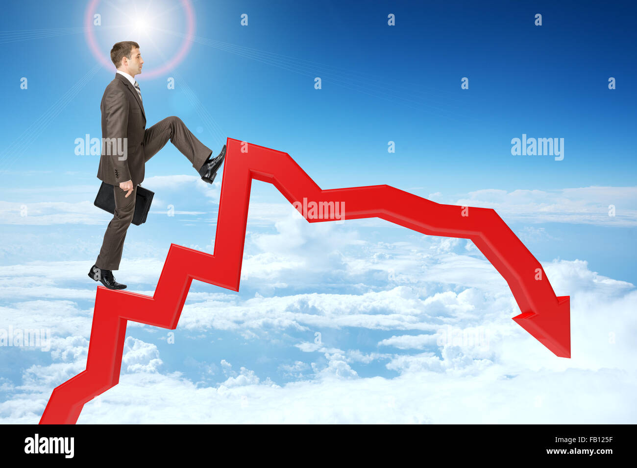 Uphill arrow hi-res stock photography and images - Alamy