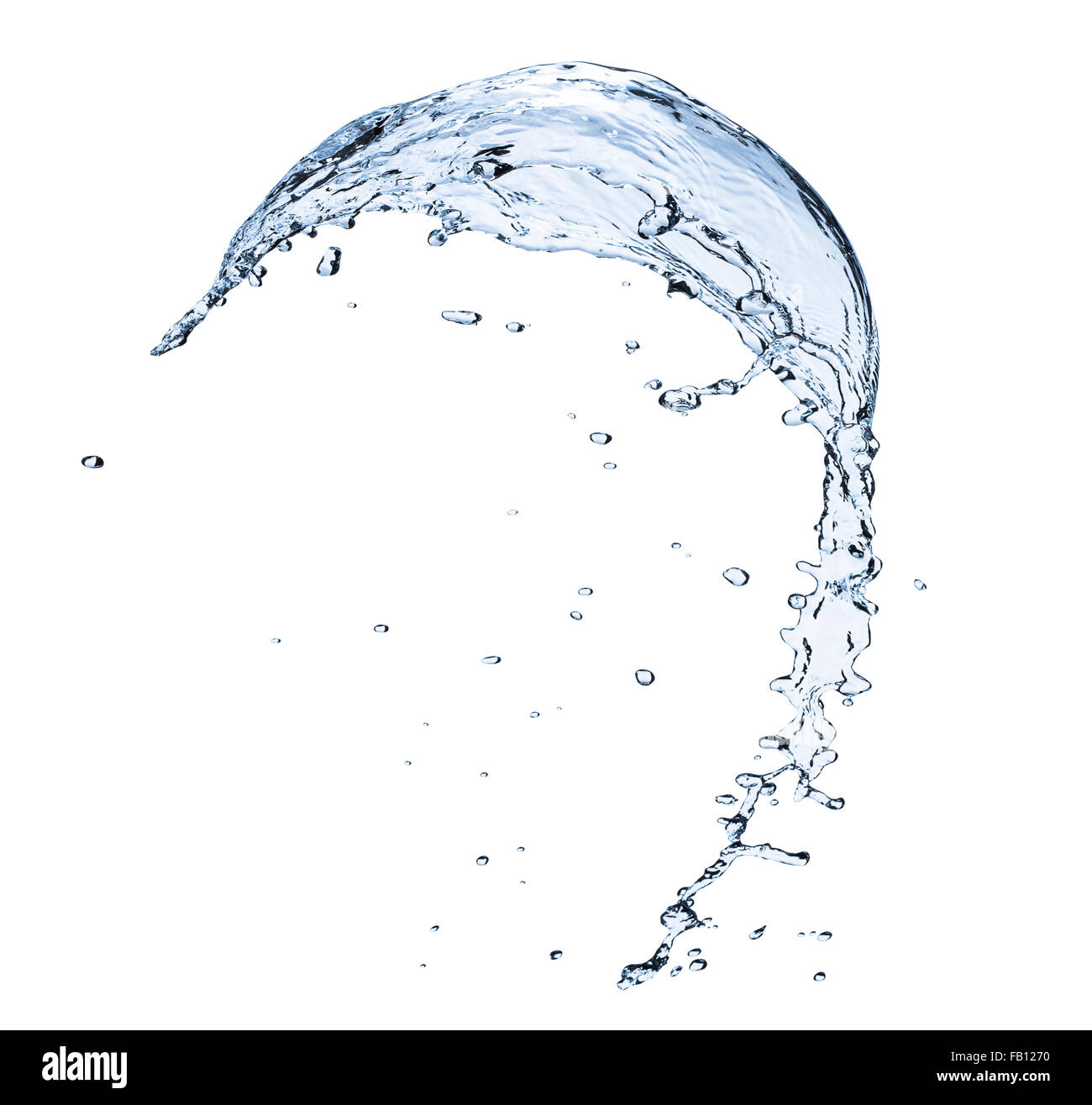 Studio shot of splashing water Stock Photo - Alamy