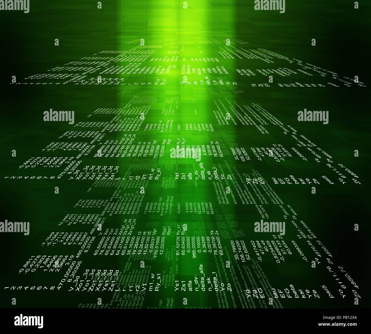 Green binary code on black Stock Photo - Alamy