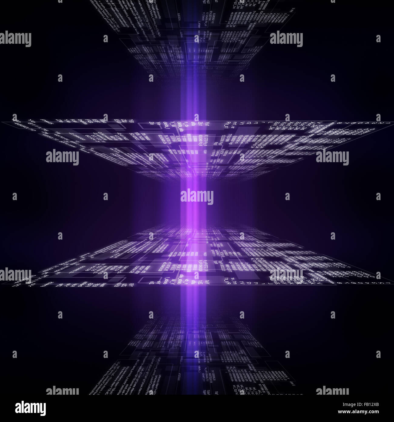 Modern display of data source code Stock Photo - Alamy