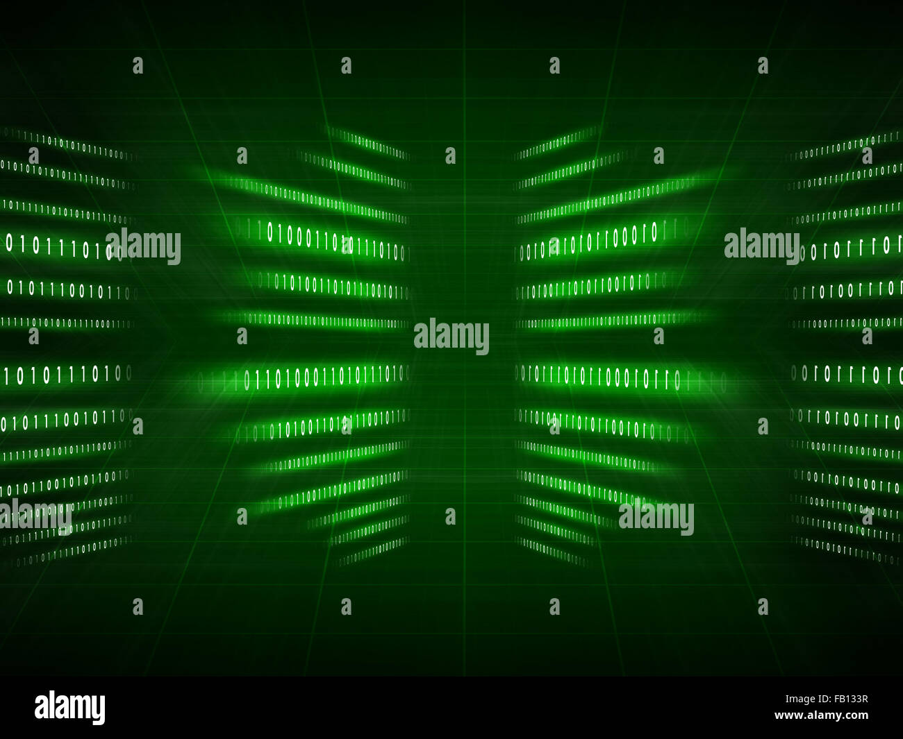 Green binary code on black Stock Photo - Alamy