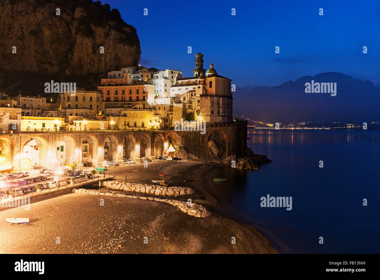 Townscape at dusk Stock Photo - Alamy