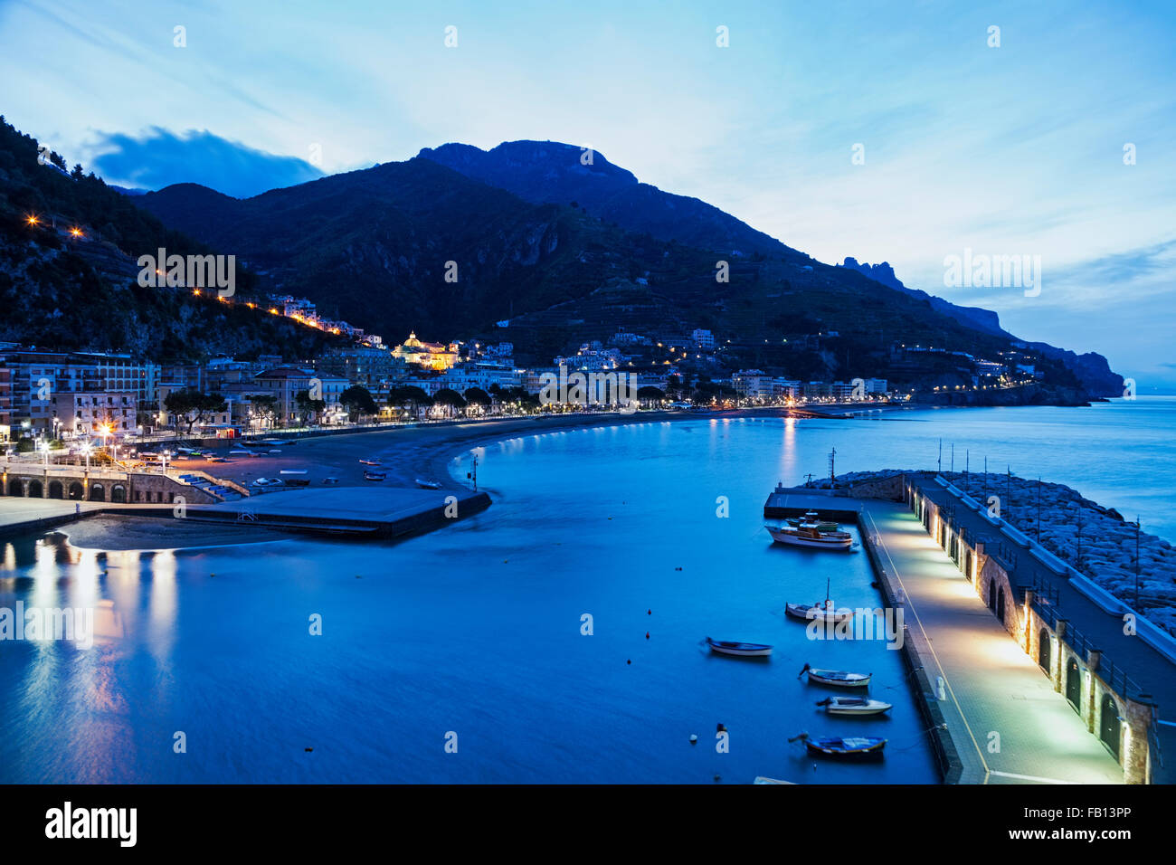 Waterfront at sunrise Stock Photo - Alamy