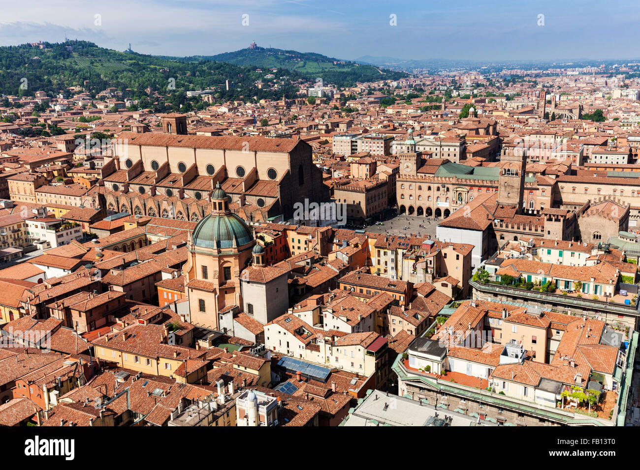 Aerial view of old town Stock Photo - Alamy