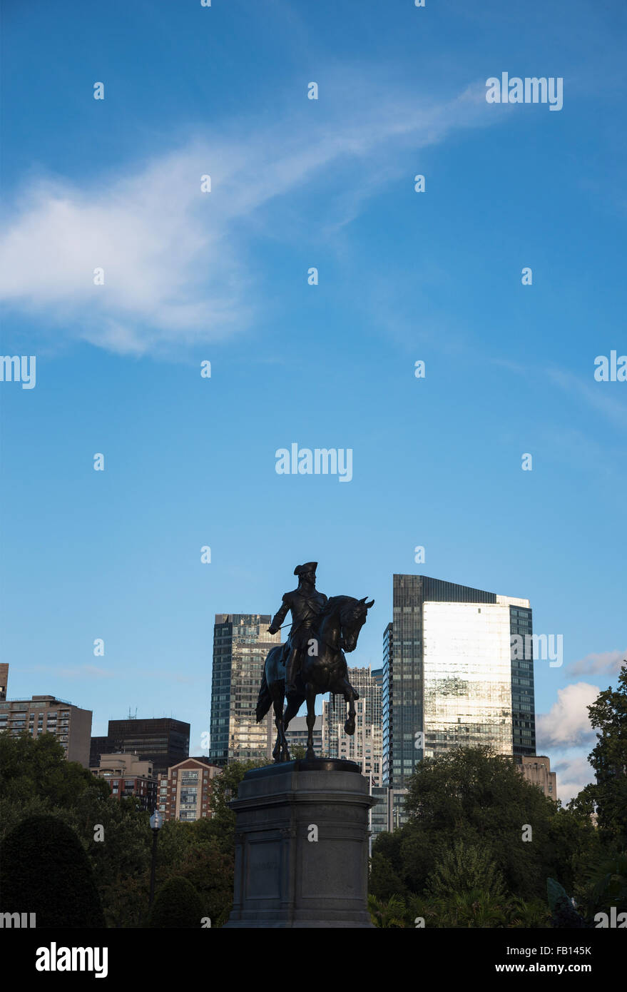 George washington statue boston public hi-res stock photography and ...