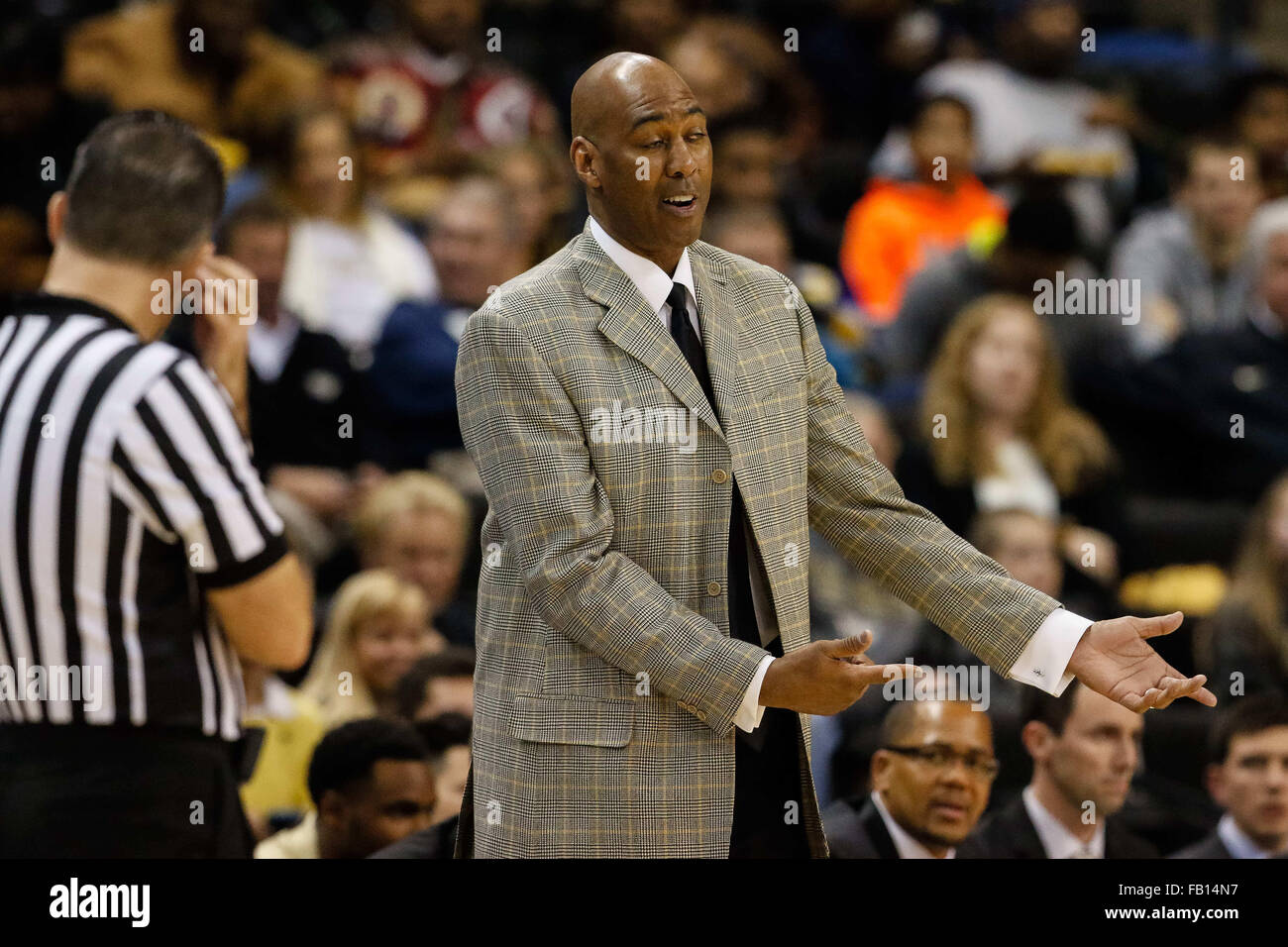 January 6, 2016: head coach Danny Manning of the Wake Forest Demon ...