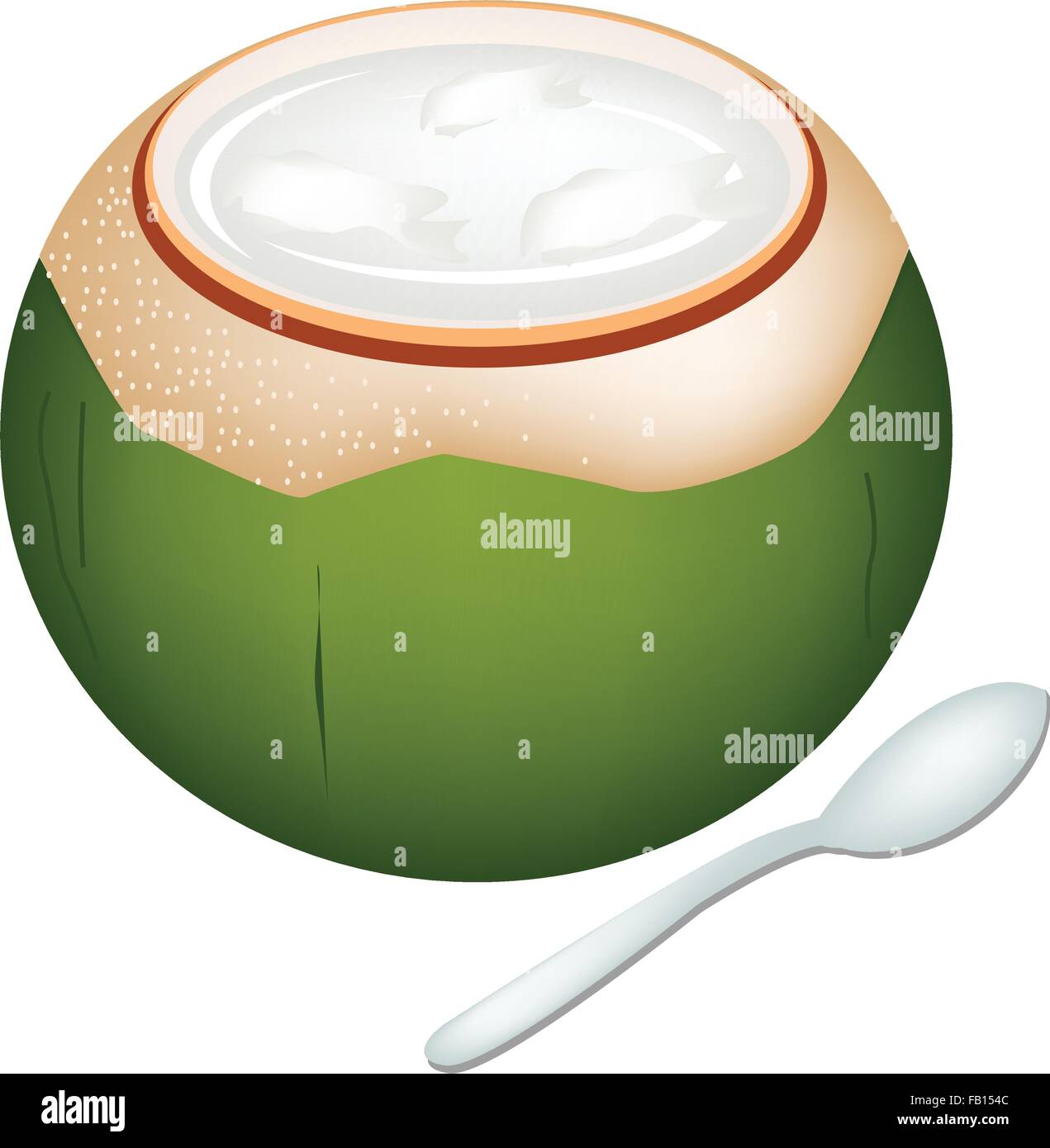 Cool coconuts background Stock Vector Images - Alamy