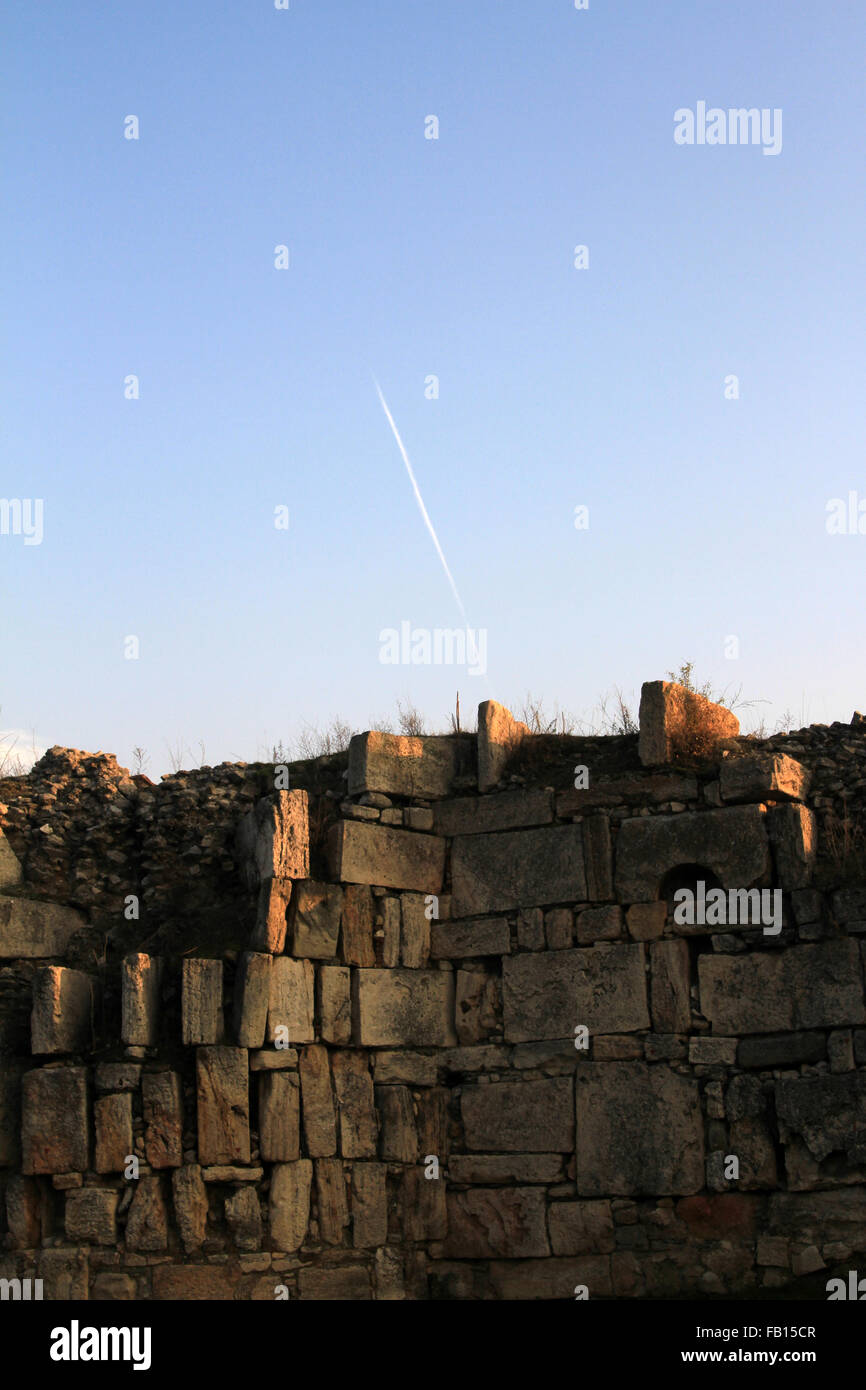 Skopje Fortress, also known as Kale Fortress in Skopje, Macedonia Stock ...