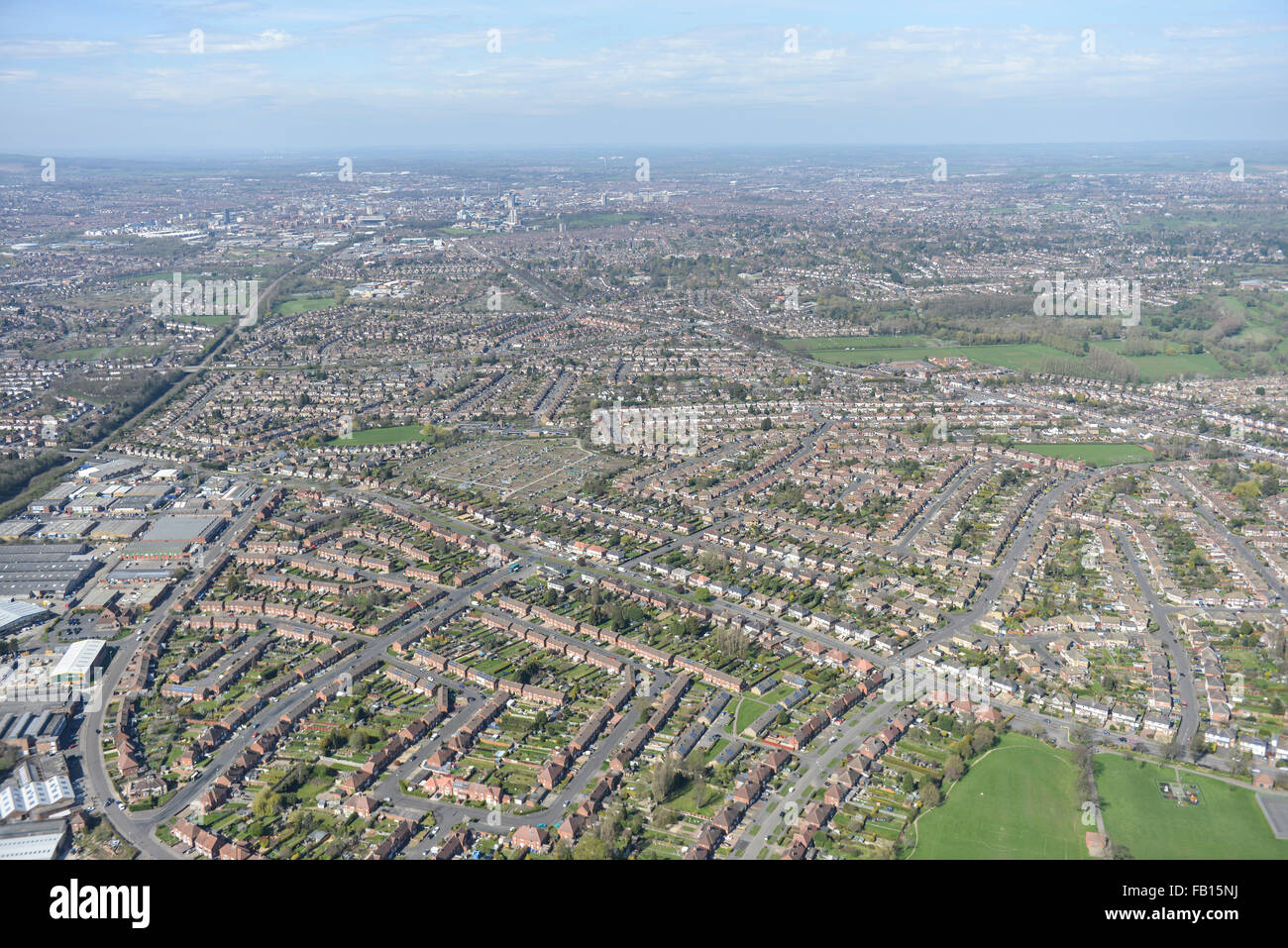 Leicester leicestershire aerial hi-res stock photography and images - Alamy