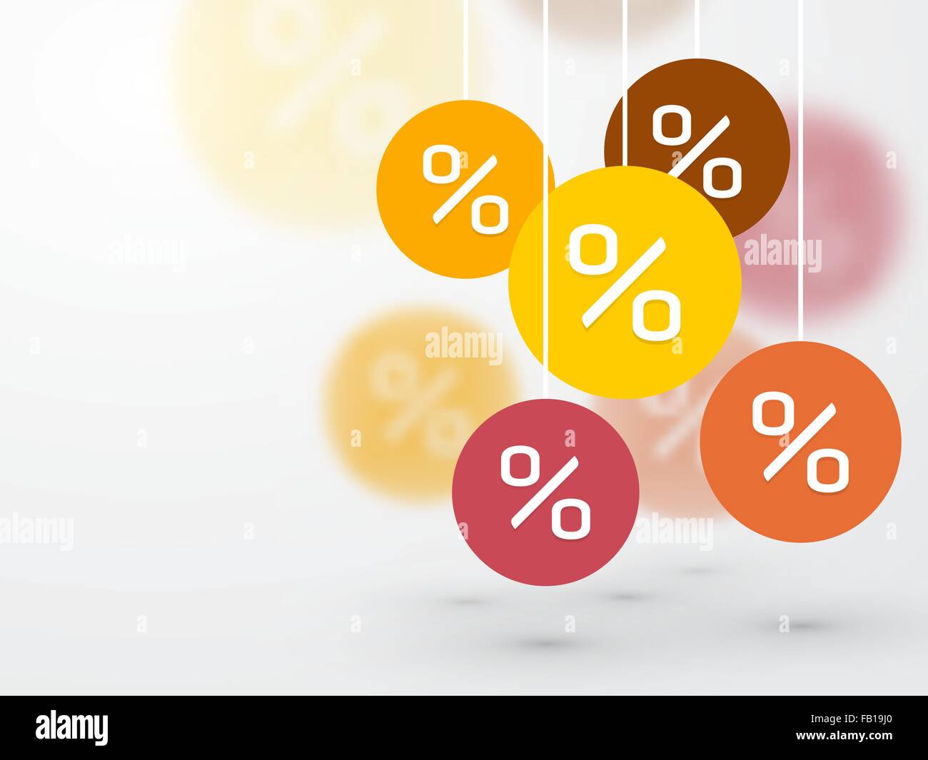 symbol percent discounts and blur icon on a background Stock Vector ...