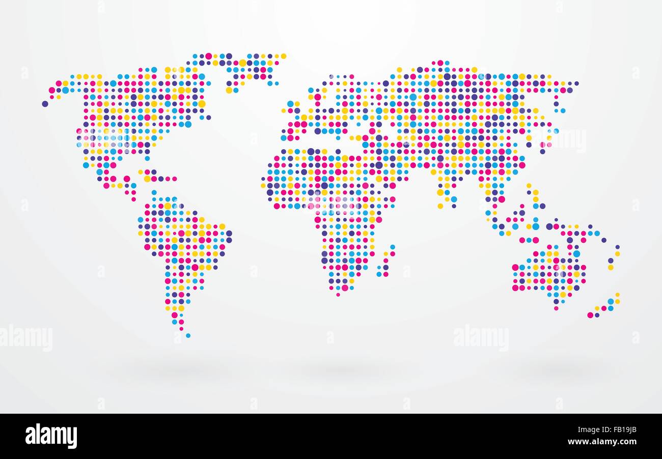 Map dots hi-res stock photography and images - Alamy