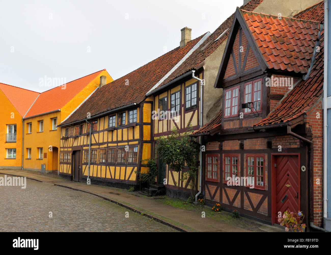 Skippergade, Nyborg, Fyn (Funen), Region Syddanmark, Denmark Stock ...