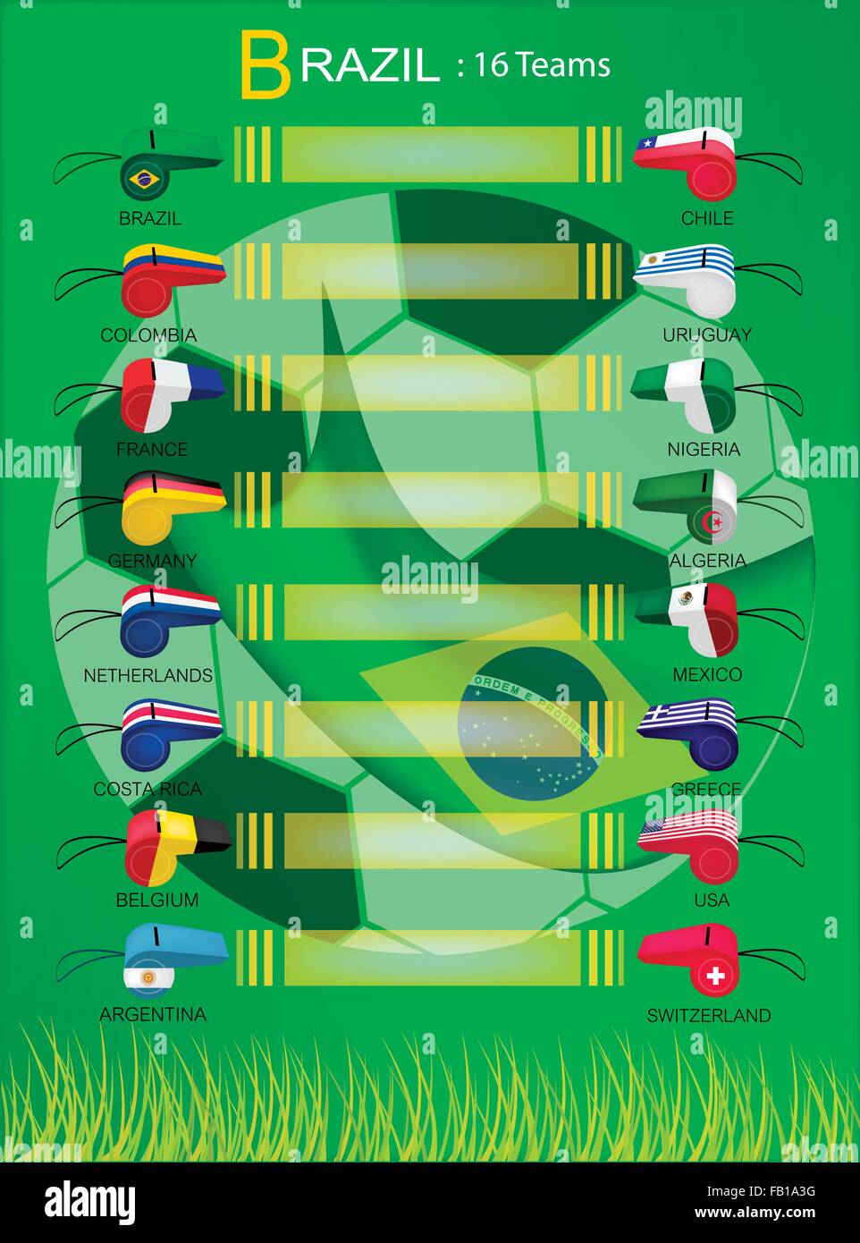 Uruguay flag on soccer Stock Vector Images - Alamy