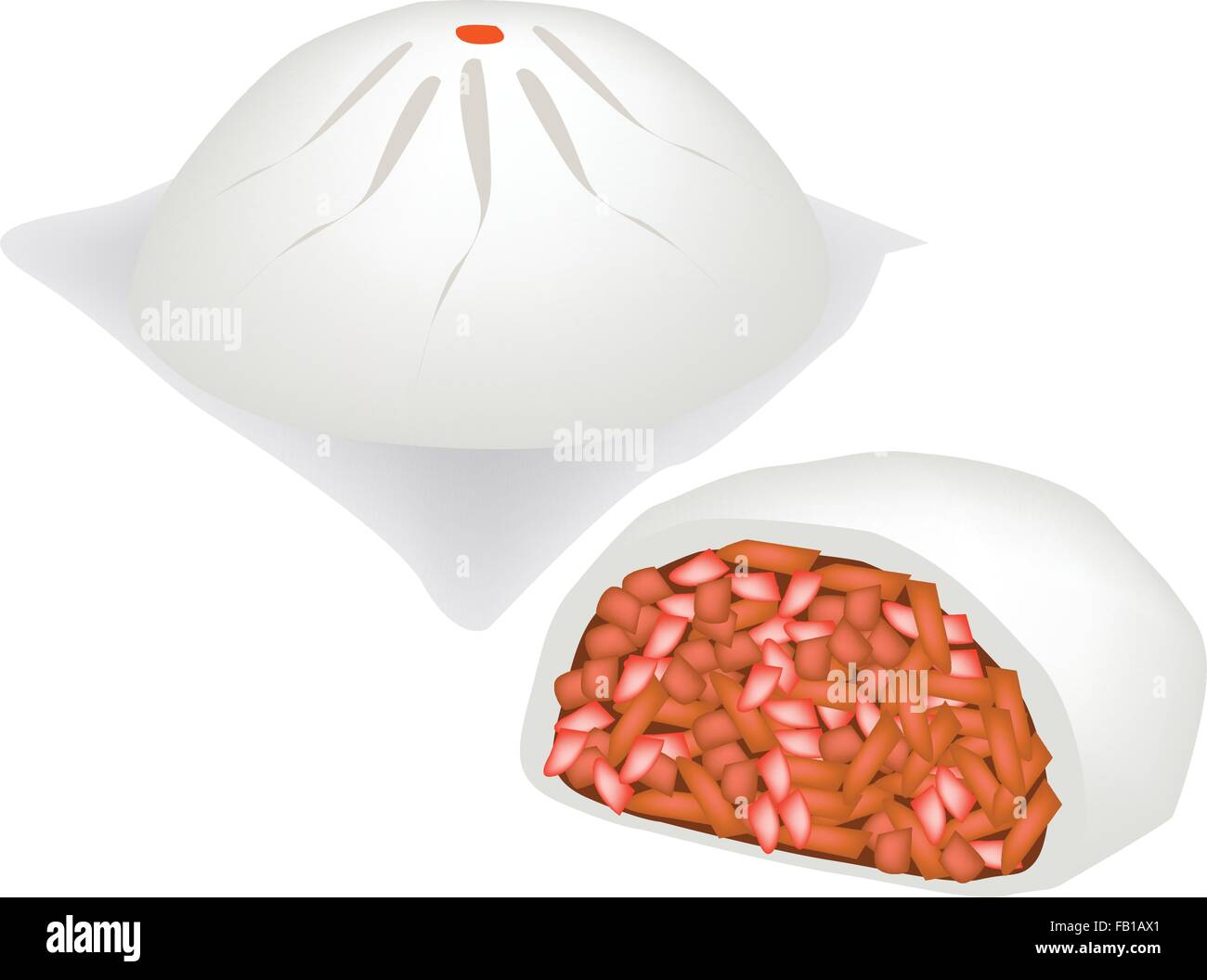 Siopao steamed bun stuffed hi-res stock photography and images - Alamy